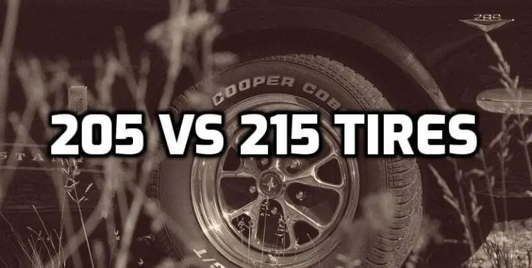 205 vs 215 Tires - Comparison TABLE