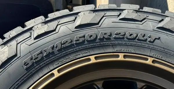 Tire Size 295/65r20 vs 35x12.50r20 - Comparison Table
