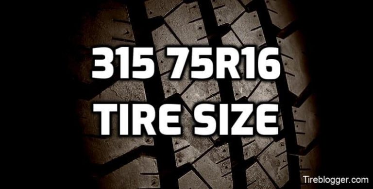 Tire Size 315/75r16 in Inches - TABLE Chart