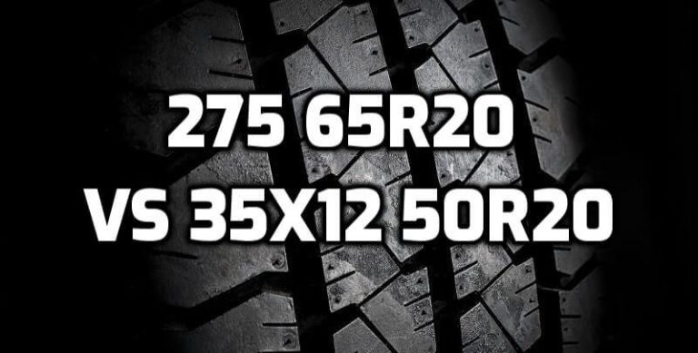 Tire Size 275/65r20 vs 35x12 50r20 - Comparison TABLE