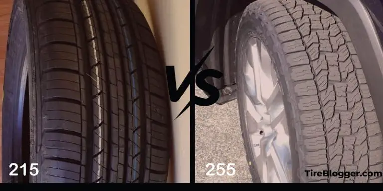 215 vs 255 Tires - Comparison TABLE
