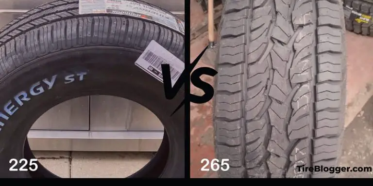 225 vs 265 Tires - Comparison TABLE