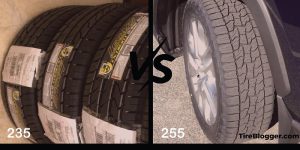 235 Vs 255 Tires - Comparison TABLE