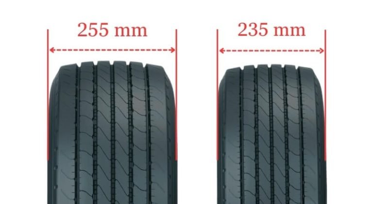 235 Vs 255 Tires - Comparison TABLE