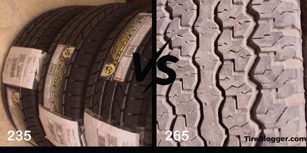 235 Vs 265 Tires - Comparison TABLE