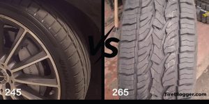245 vs 265 Tires - Comparison TABLE