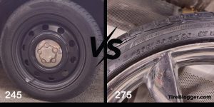 245 vs 275 Tires - Comparison TABLE