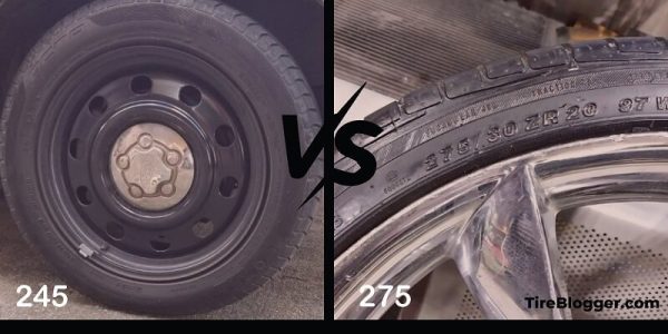 245 vs 275 Tires - Comparison TABLE