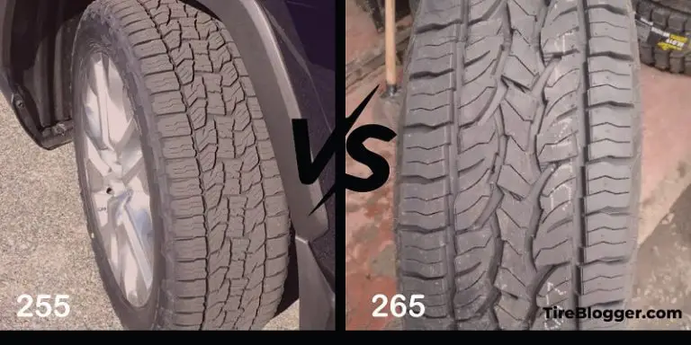 255 vs 265 Tires - Comparison TABLE