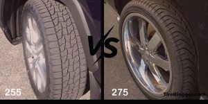 255 vs 275 Tires - Comparison TABLE