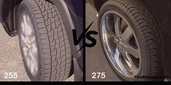 255 vs 275 Tires - Comparison TABLE