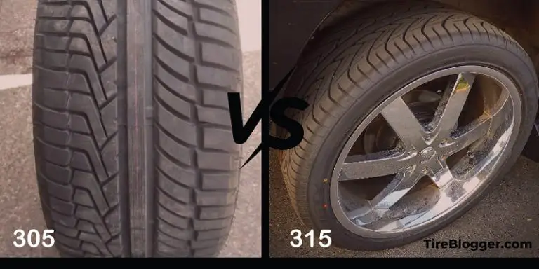 305 vs 315 Tires - Comparison TABLE