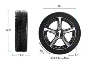 Tire Size 285/75r16 in inches - TABLE Chart