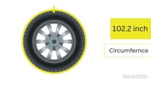 Tire Size 265/60r20 in inches - TABLE Chart