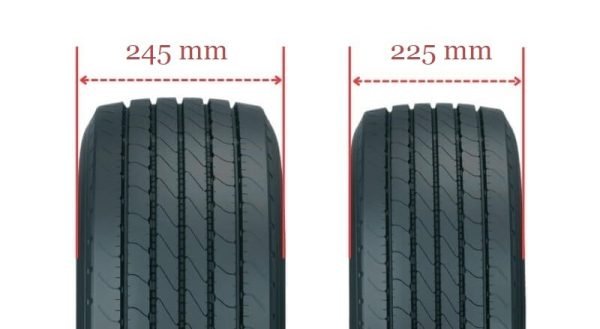 225 vs 245 Tires - Comparison TABLE