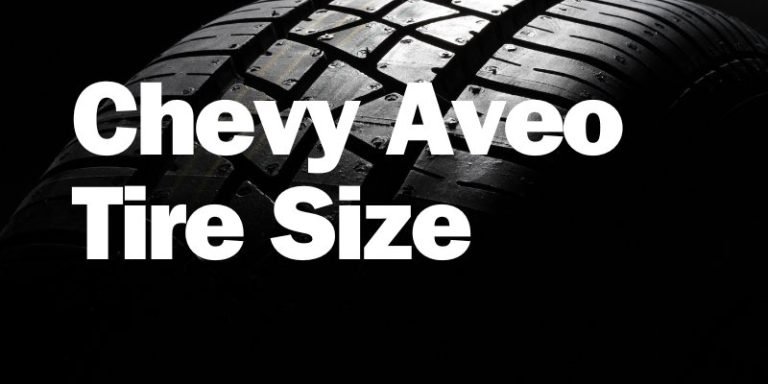 2008 Chevy Aveo Tire Size