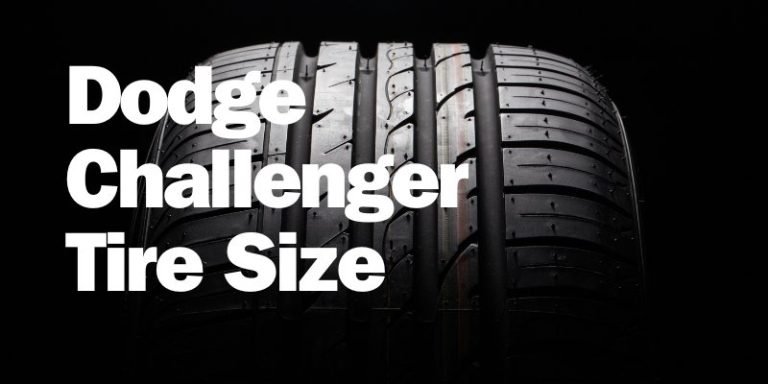 Dodge Challenger Tire Size In-Details (2008-2019)